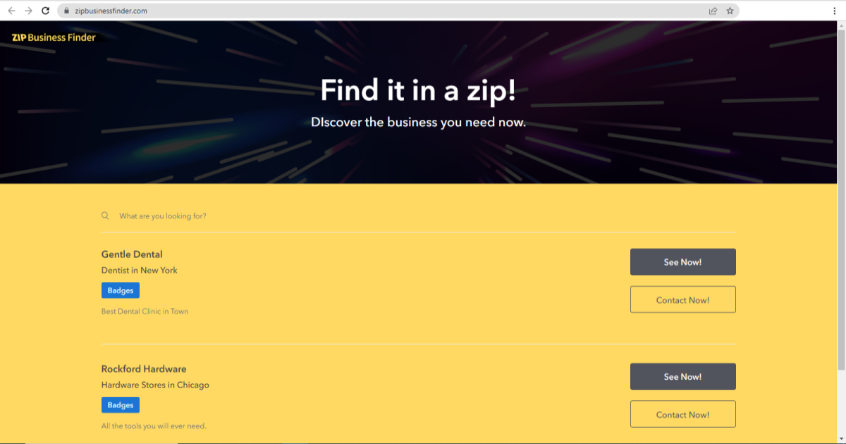 Find Local Businesses with Zip Business Finder - Online Business Directory